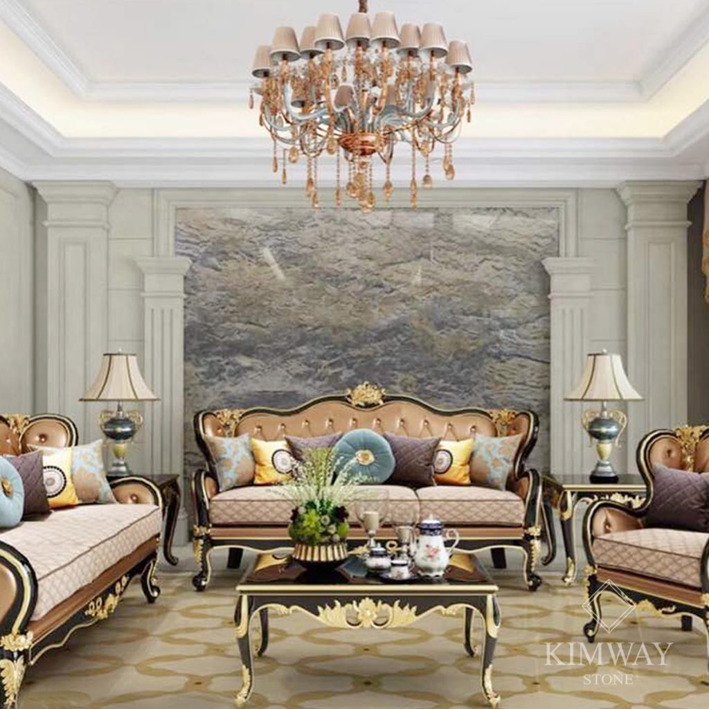 Mountain Wave Feature Wall | Kimway Stone | Granite, Marble, Quartz ...